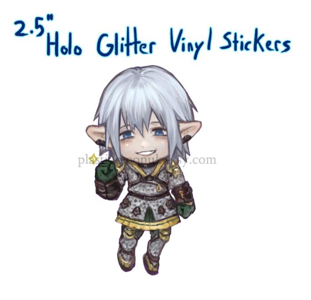 Haurchefant Greystone Final Fantasy 14 Ffxiv Holographic Vinyl Sticker ...
