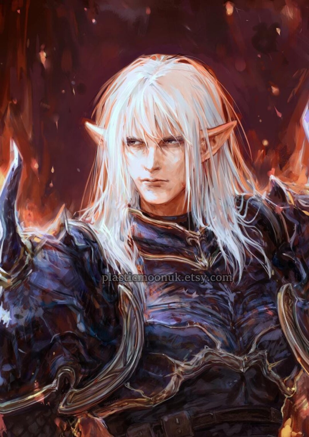 Estinien Varlineau Wyrmwood A4 Matte Art Print Final Fantasy 14 - Etsy