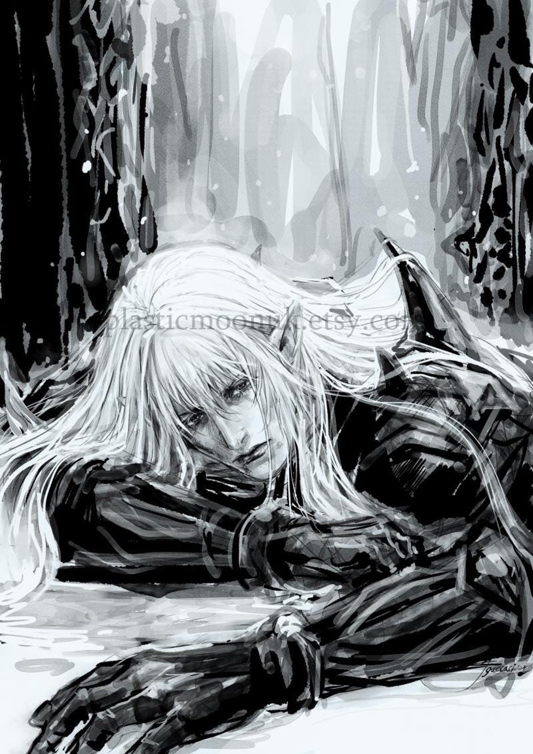 Estinien Wyrmblood Varlineau A4 Art Print Final Fantasy 14 - Etsy