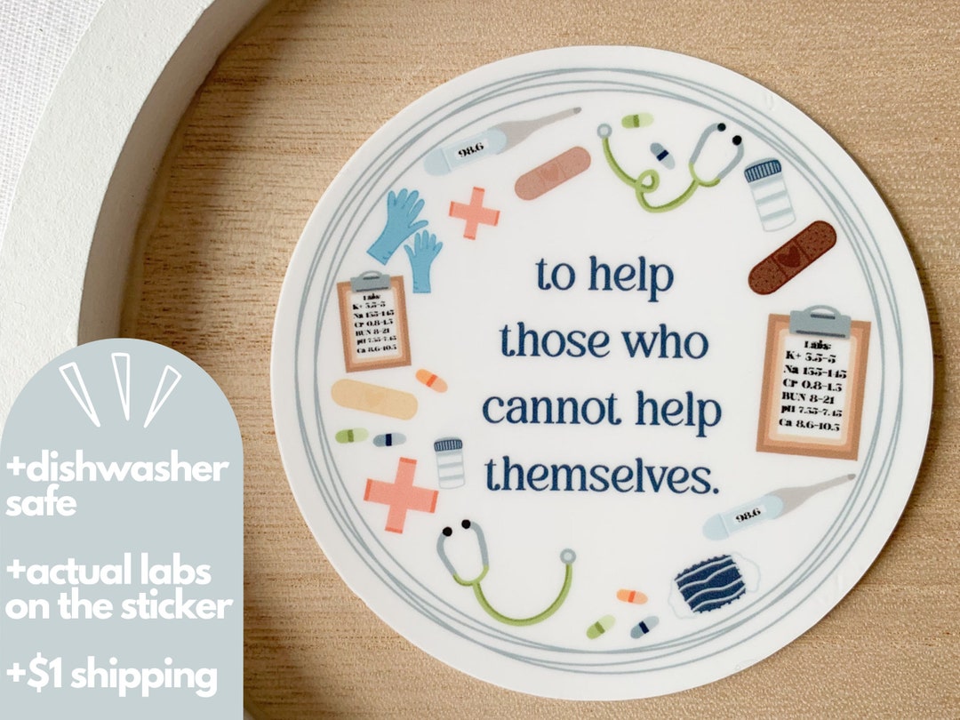 Healthcare Hero Sticker || Dishwasher Safe Sticker for Nurses, Doctors ...