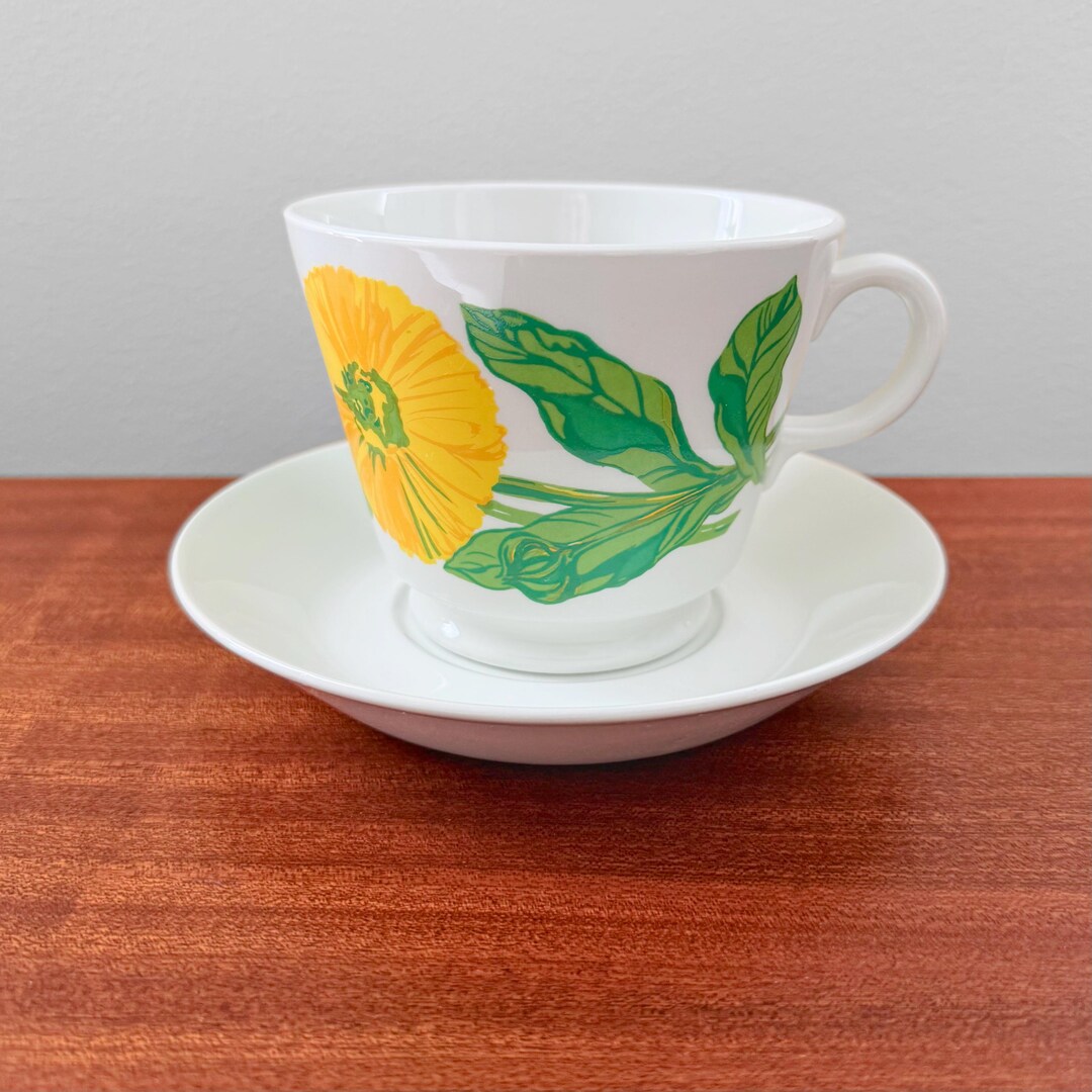 Rare Vintage Arabia Finland Suvi Large Cocoa Cup With Saucer - Etsy
