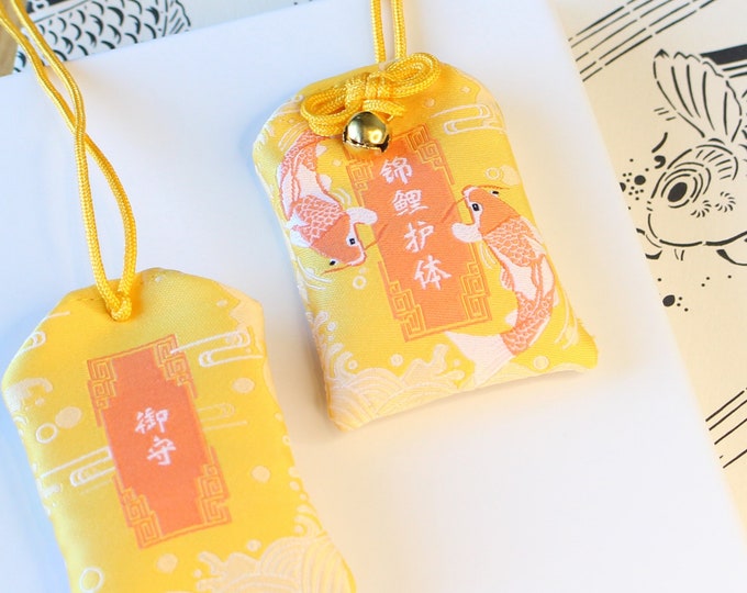 Japanese OMAMORI Good Luck Koi / Carp Lucky Charm / Talisman Lucky ...