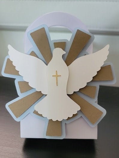 8 Holy Spirit Doves, Party Favor Paper Bag for Baptism Party ...