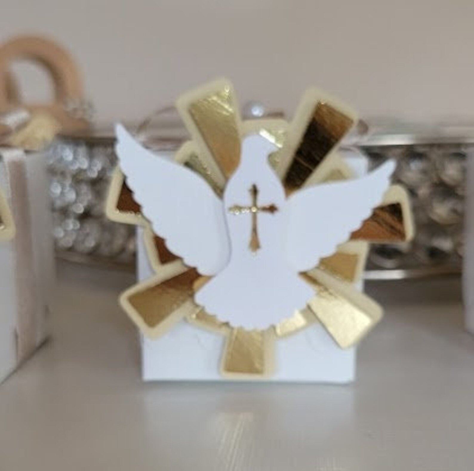 8 Holy Spirit Doves, Party Favor Paper Bag for Baptism Party ...