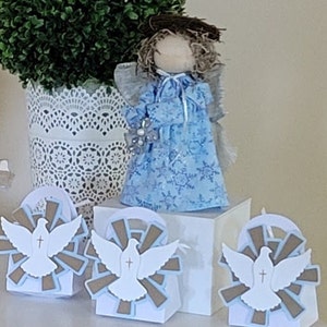 8 Holy Spirit Doves, Party Favor Paper Bag for Baptism Party ...