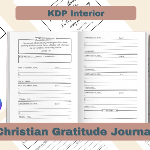 Christian Gratitude Journal - Etsy