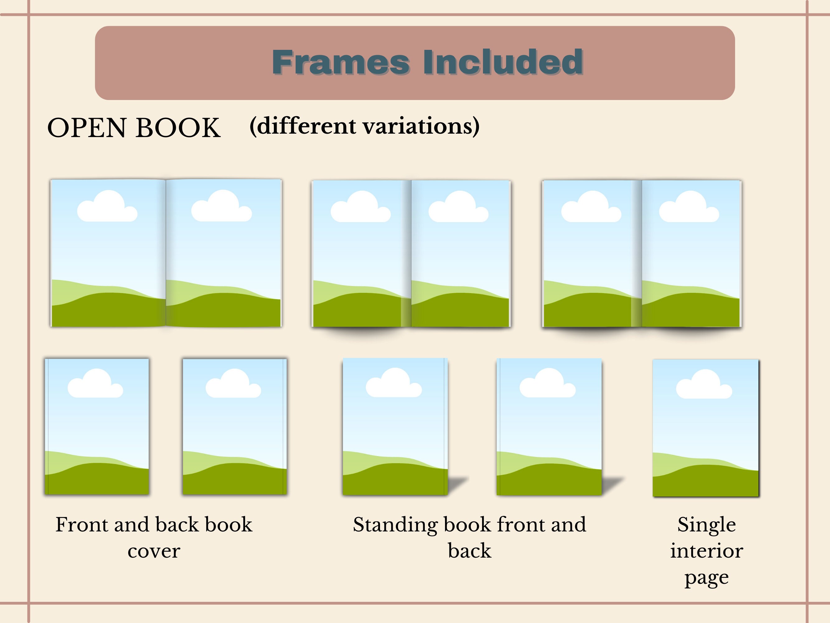 KDP Book Mockup : 8x Canva Frame Mockups for APLUS Content (8.5x11, 6x9 ... KDP Book Mockup : 8x Canva Frame Mockups for APLUS Content (8.5x11, 6x9 ...