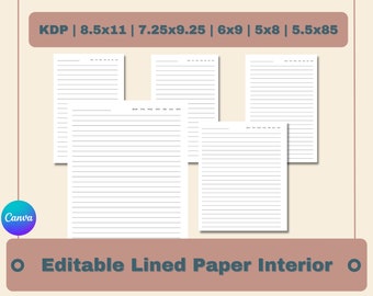 2 Food Experience Journal Amazon KDP Interior Template 6''x9'' 8.5x11 ...