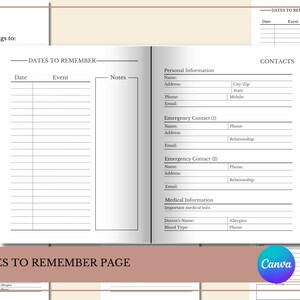 KDP Interior Canva Editable Template Daily Planner With Weekly Overview ...
