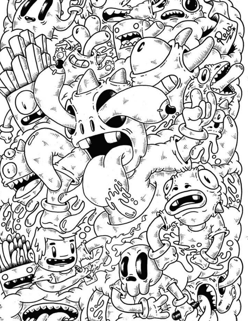 Stoner 420 Adult Coloring Book - Digital Download / Printable - Etsy