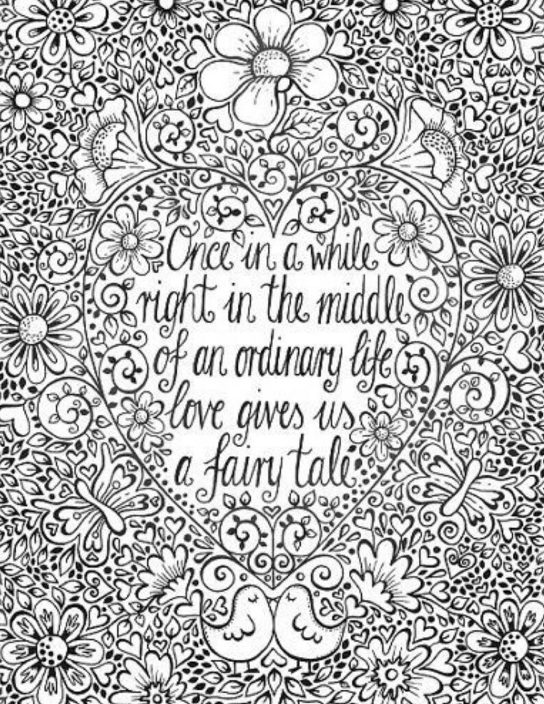 98 Page Anxiety Stress Relief Coloring Book for Adults - Digital ...