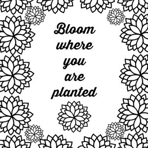 Make Yourself A Priority - 31 Page Adult Coloring Book - Digital ...