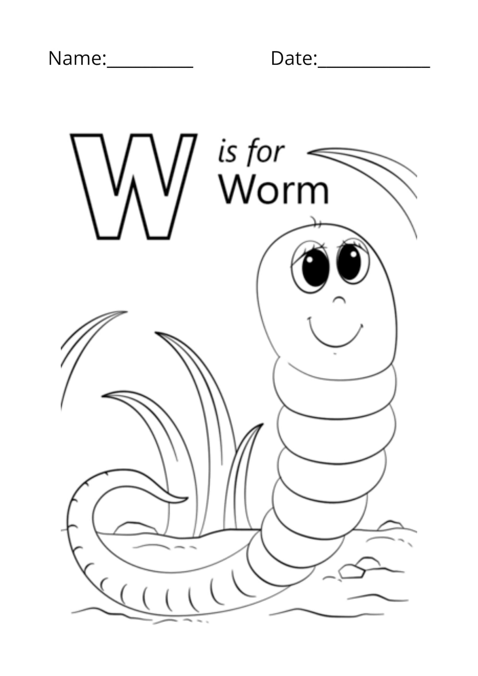 Kids Printable Coloring Pages Alphabet and Numbers - Print and Color ...