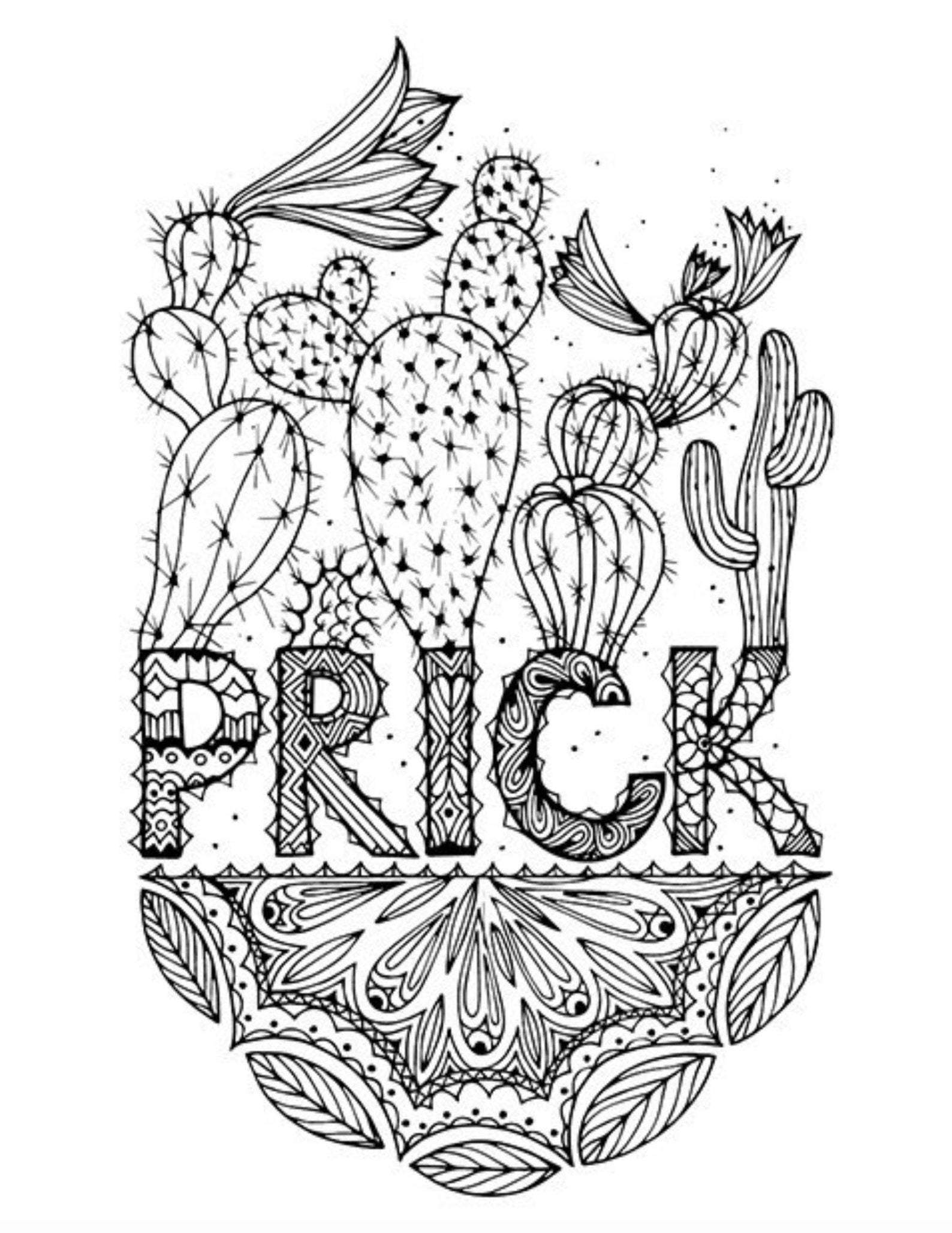 Break up Adult Stress Coloring Book - 30 Pages Printable - Digital ...