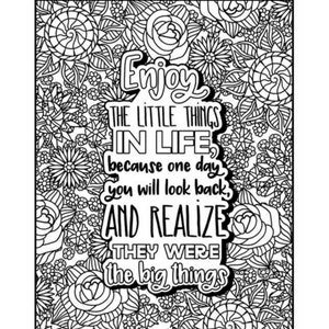 100 Page Believe in Yourself Adult Coloring Book - Printable/ Digital ...