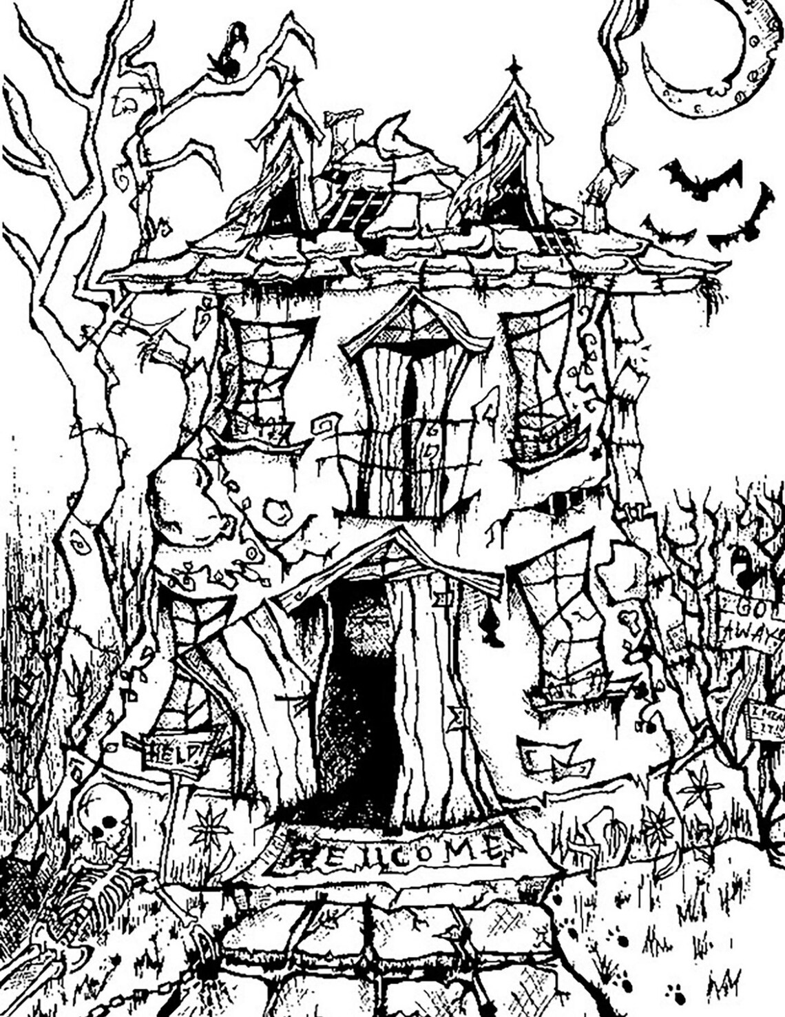40 Page "this is Halloween" Coloring Book - Adult/teen/kid Printable ...