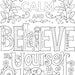 43 Page - I Am Enough - Inspirational & Motivational Adult Coloring ...