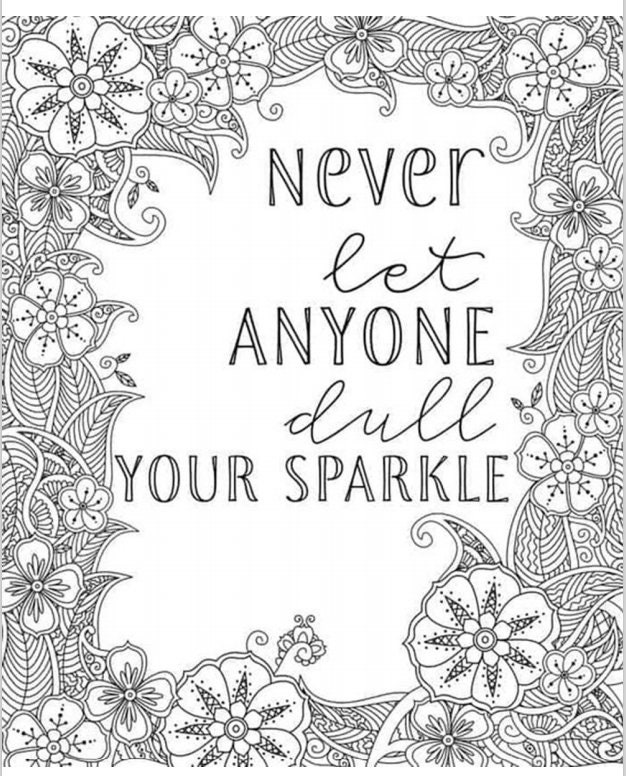 100 Page Believe in Yourself Adult Coloring Book - Printable/ Digital ...