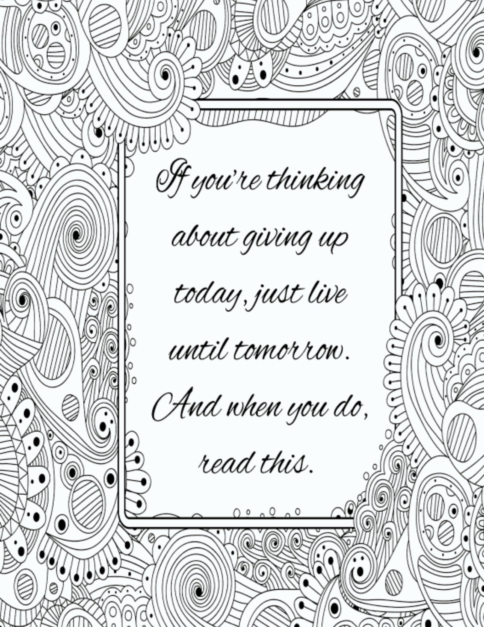 Make Yourself A Priority 31 Page Adult Coloring Book Digital Download ...