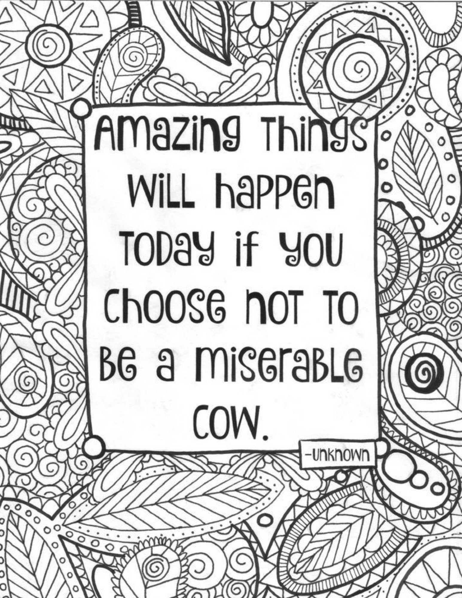 Positive Quotes Coloring Book - 35 Page Digital Download - Etsy