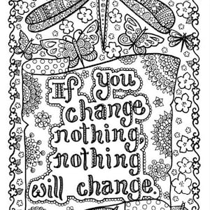 30 Page "you Are Worthy" Adult Coloring Book - Digital Download ...