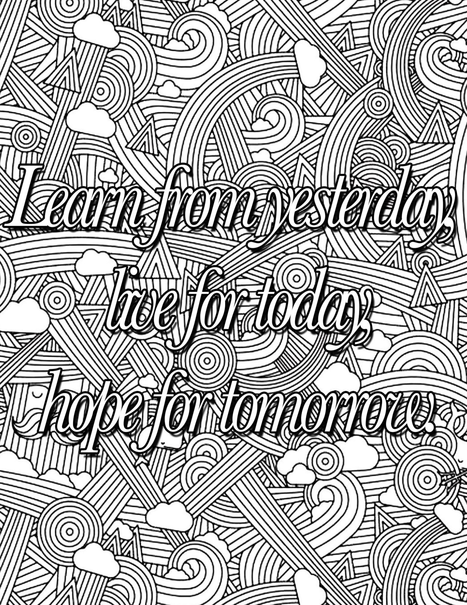 43 Page - I Am Enough - Inspirational & Motivational Adult Coloring ...