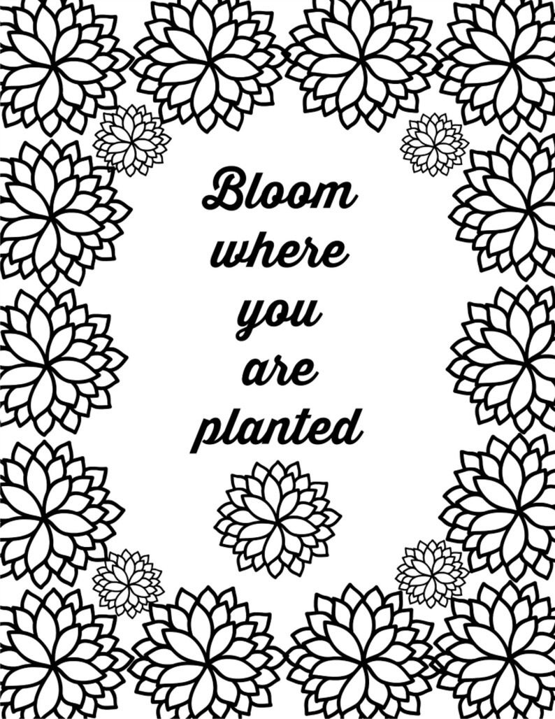 The Calm Coloring Book - Digital Download - 40 Pages - Etsy