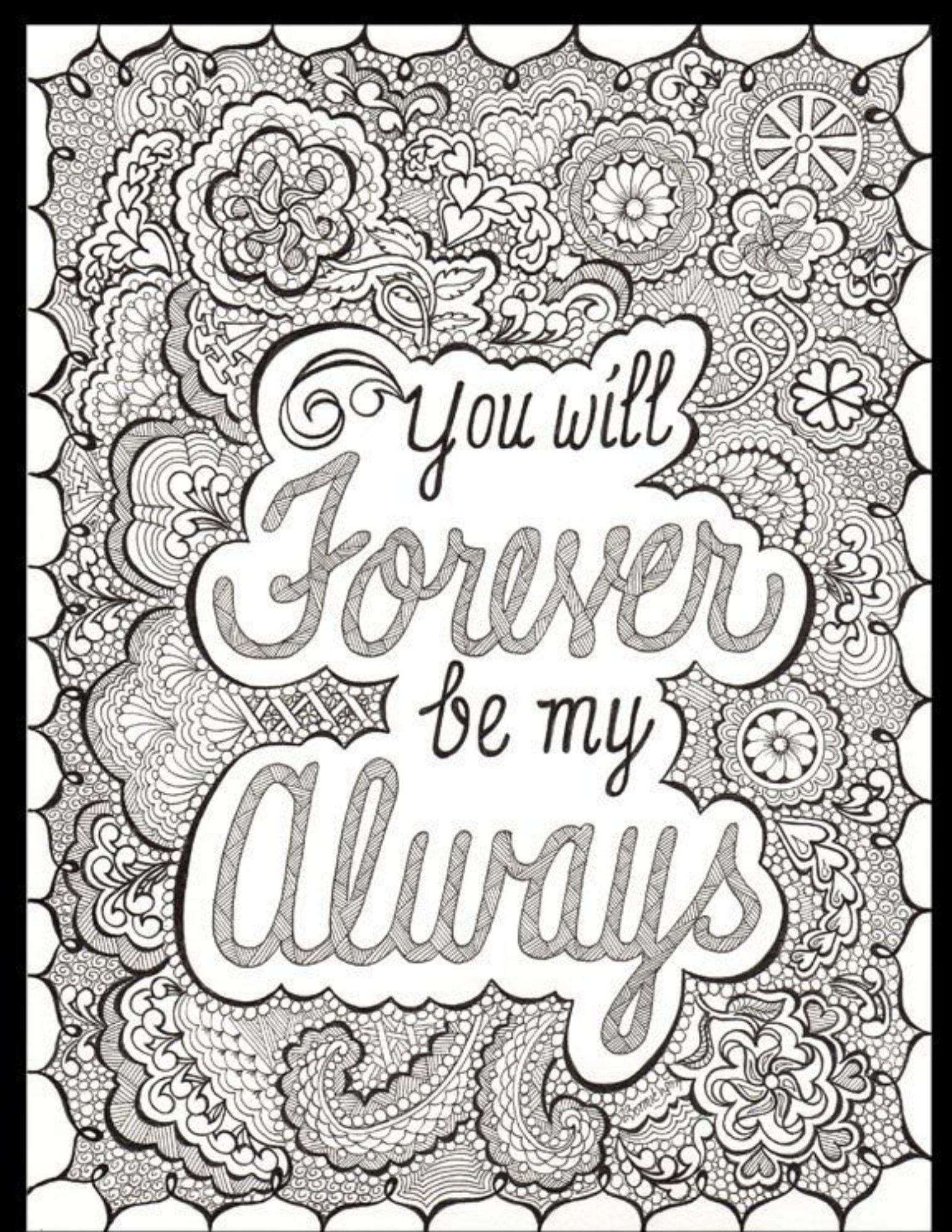 Love Conquers All. Soulmate / Couple Adult Coloring Book Digital ...