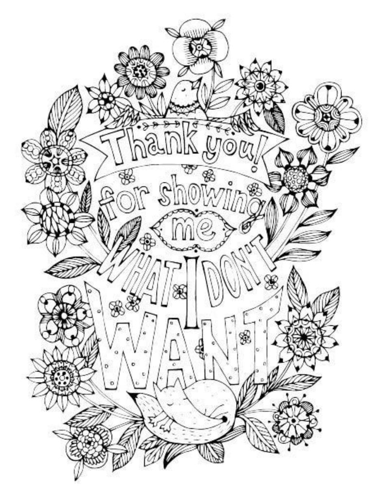 Break up Adult Stress Coloring Book - 30 Pages Printable - Digital ...