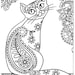 Adult Cat Coloring Book 30 Pages Digital Download/printable - Etsy
