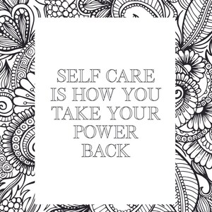 Positive Quotes Coloring Book - 35 Page Digital Download - Etsy