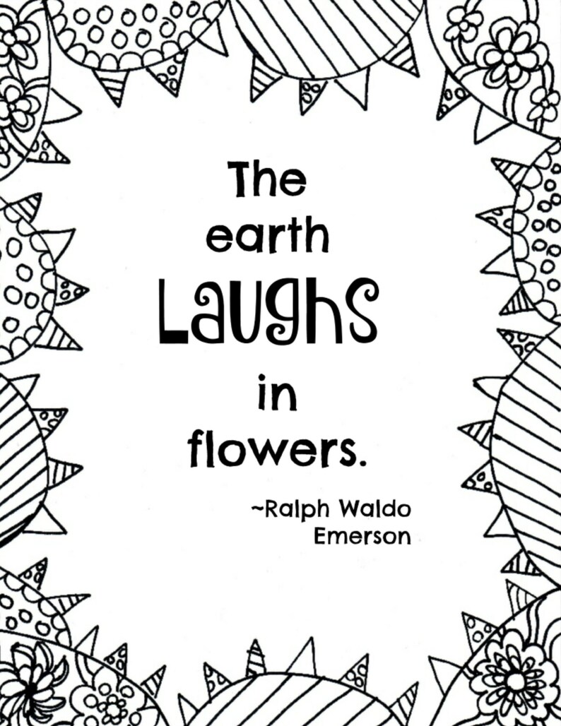The Calm Coloring Book - Digital Download - 40 Pages - Etsy