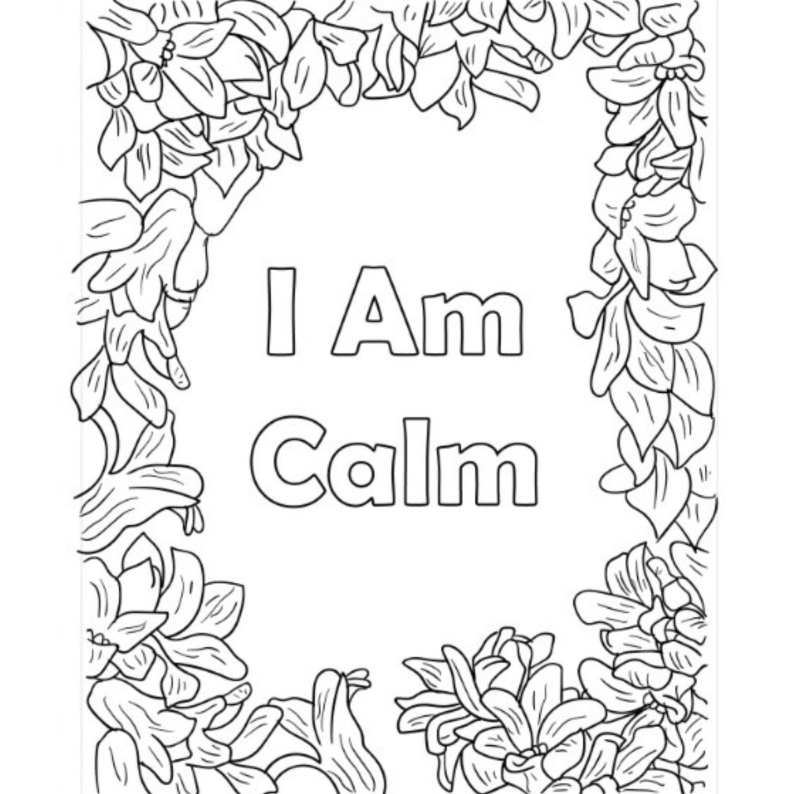 The Calm Coloring Book Digital Download 40 Pages - Etsy
