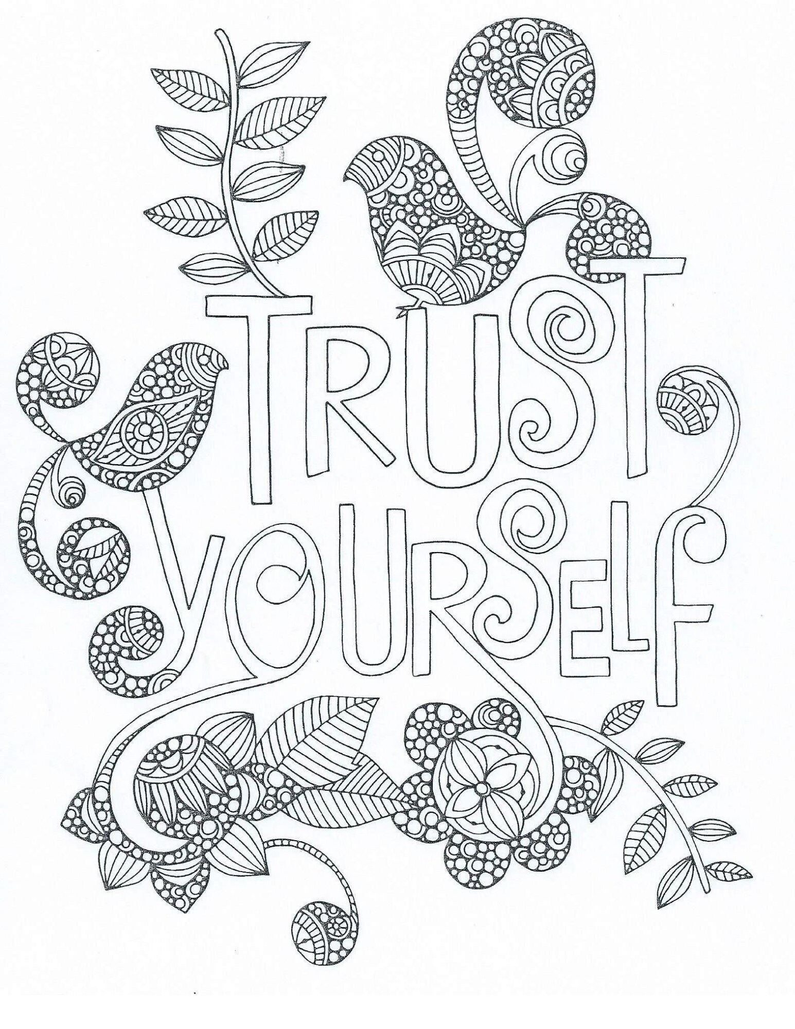 Inspirational Adult Coloring Book - 30 Page Digital Download - - Etsy