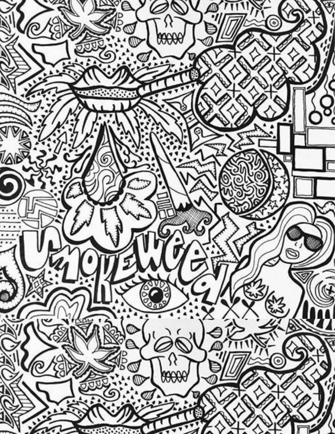 Stoner 420 Adult Coloring Book Digital Download / Printable - Etsy