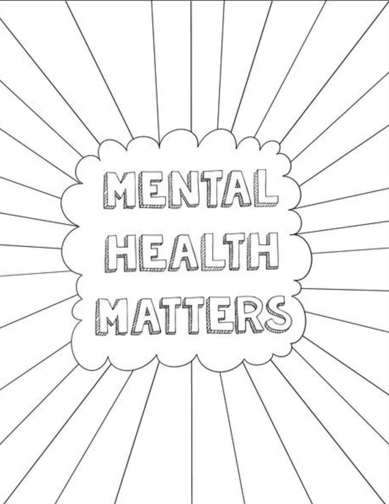 Mental Health Matters 30 Coloring Pages Digital Download/printable ...