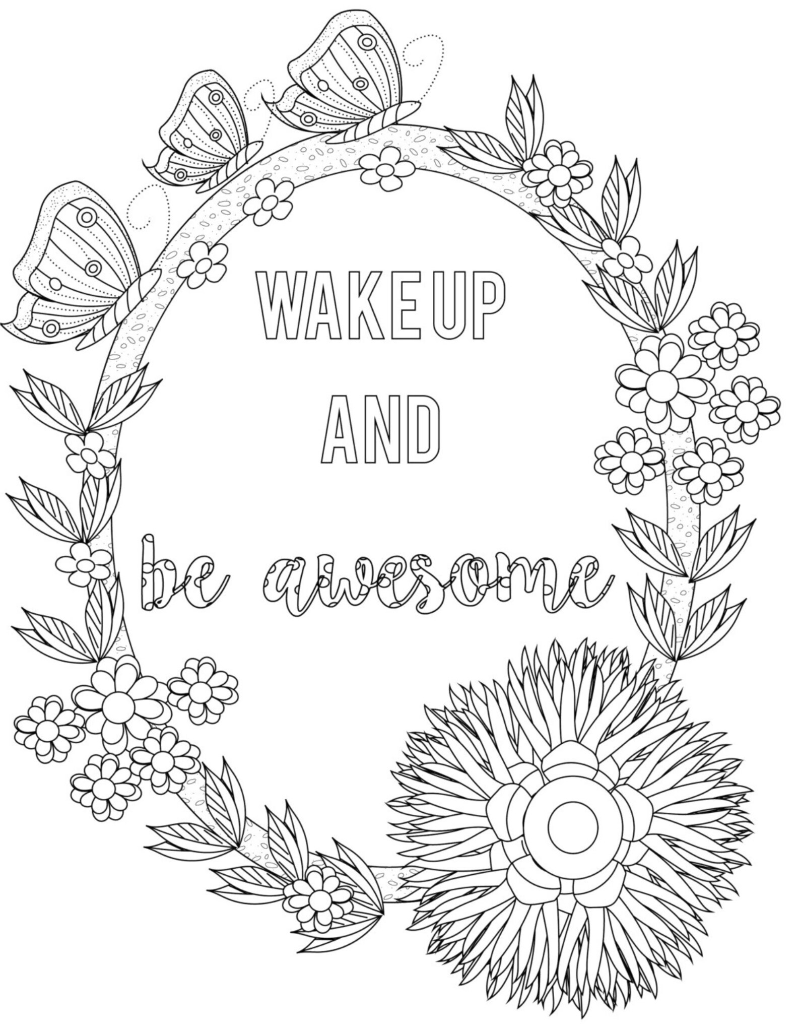 30 Page "you Are Worthy" Adult Coloring Book - Digital Download ...