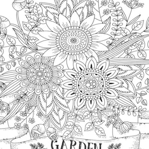 60 Page Flower Botanical Adult Coloring Book - Coloring Pages PDF ...