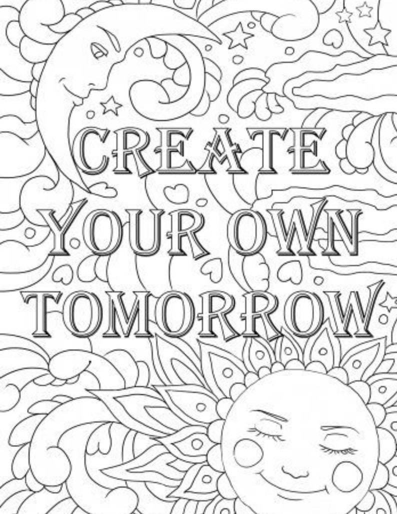 The Calm Coloring Book - Digital Download - 40 Pages - Etsy