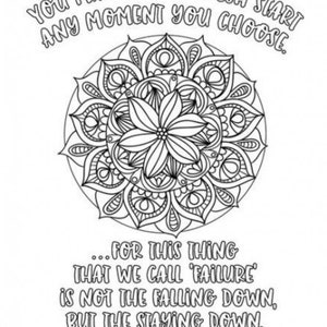 Positive Quotes Coloring Book - 35 Page Digital Download - Etsy