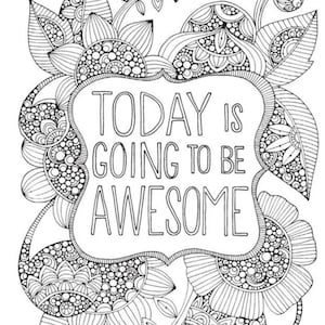 43 Page - I Am Enough - Inspirational & Motivational Adult Coloring ...