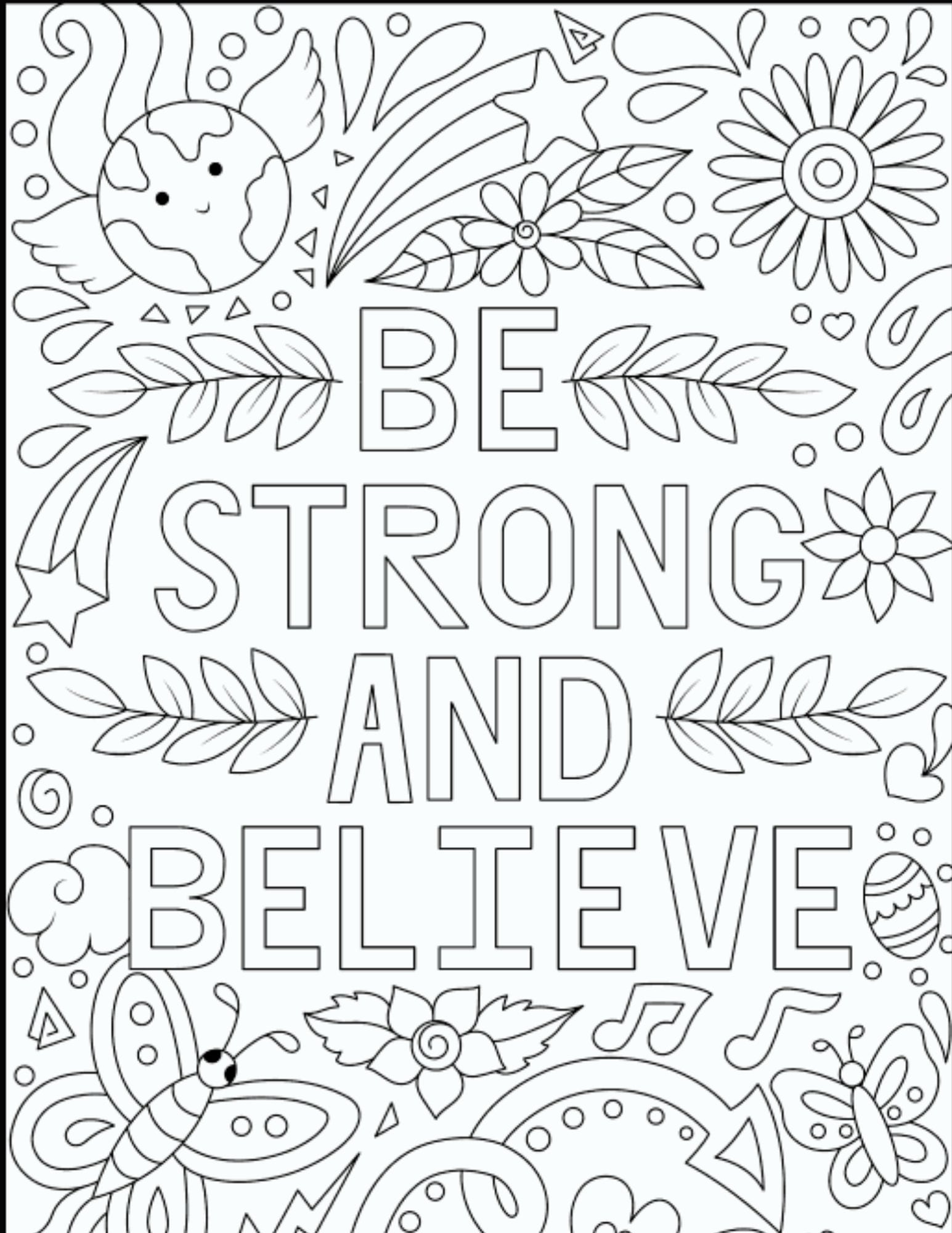 Dream Big Adult Coloring Book 25 Pages Digital Download - Etsy