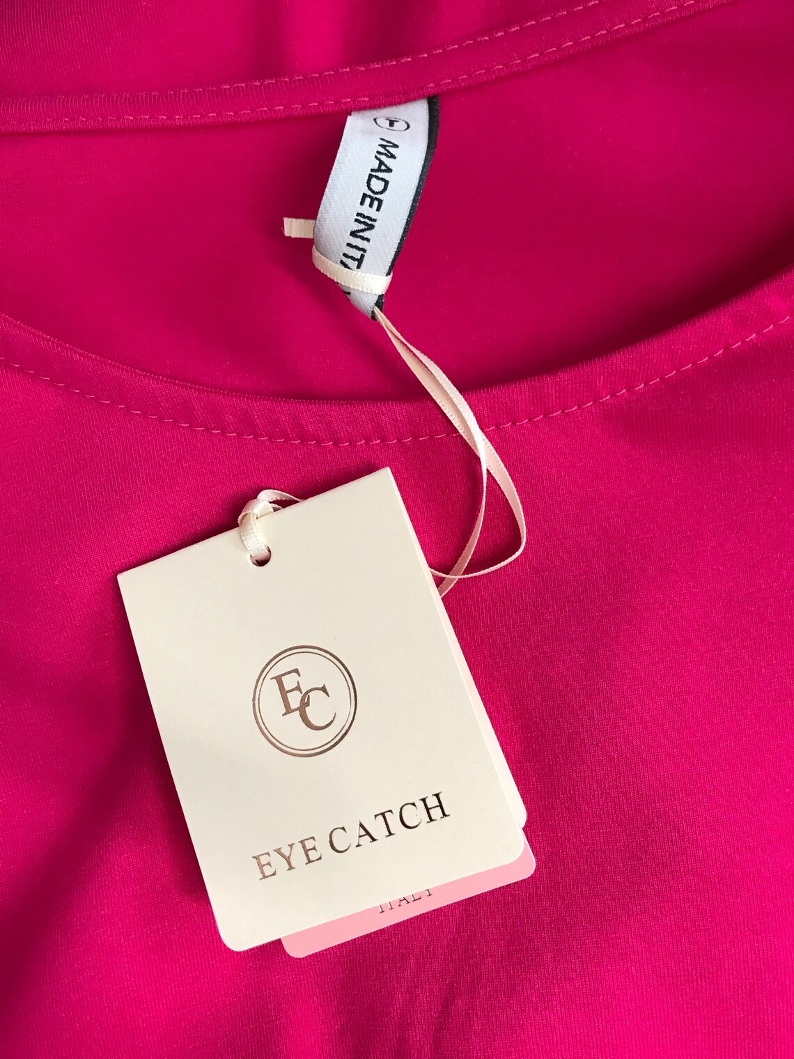 Made in Italy Lagenlook Hot Pink Handkerchief Hem Top UK Sz 14 16 18 - Etsy