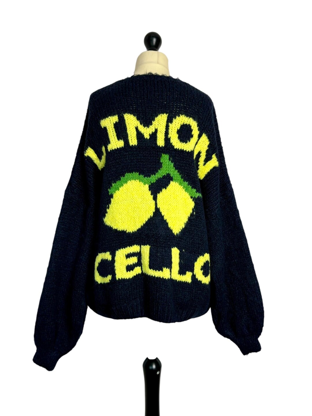 Italian Lagenlook Navy Blue Limoncello Cardigan UK Size 14 16 18 - Etsy