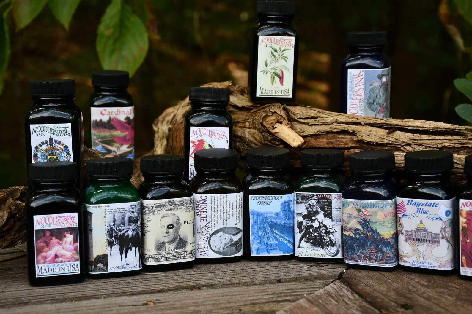 Noodler's Zhivago , Green Ink 3oz 90ml Free 3ml Fountain Pen Ink Sample ...