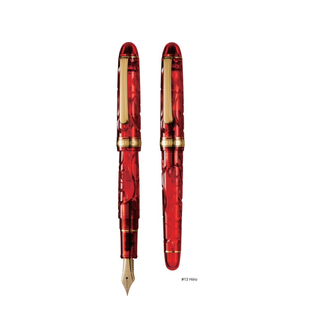 Free Mt. Fuji LE Ink With Platinum # 3776 Kinshu 14k Gold Medium Nib ...