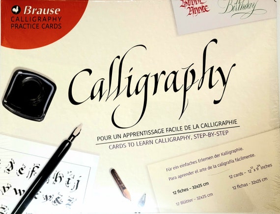 Brause Introduction to Calligraphy Lettering Pad-Calligraphy | Etsy