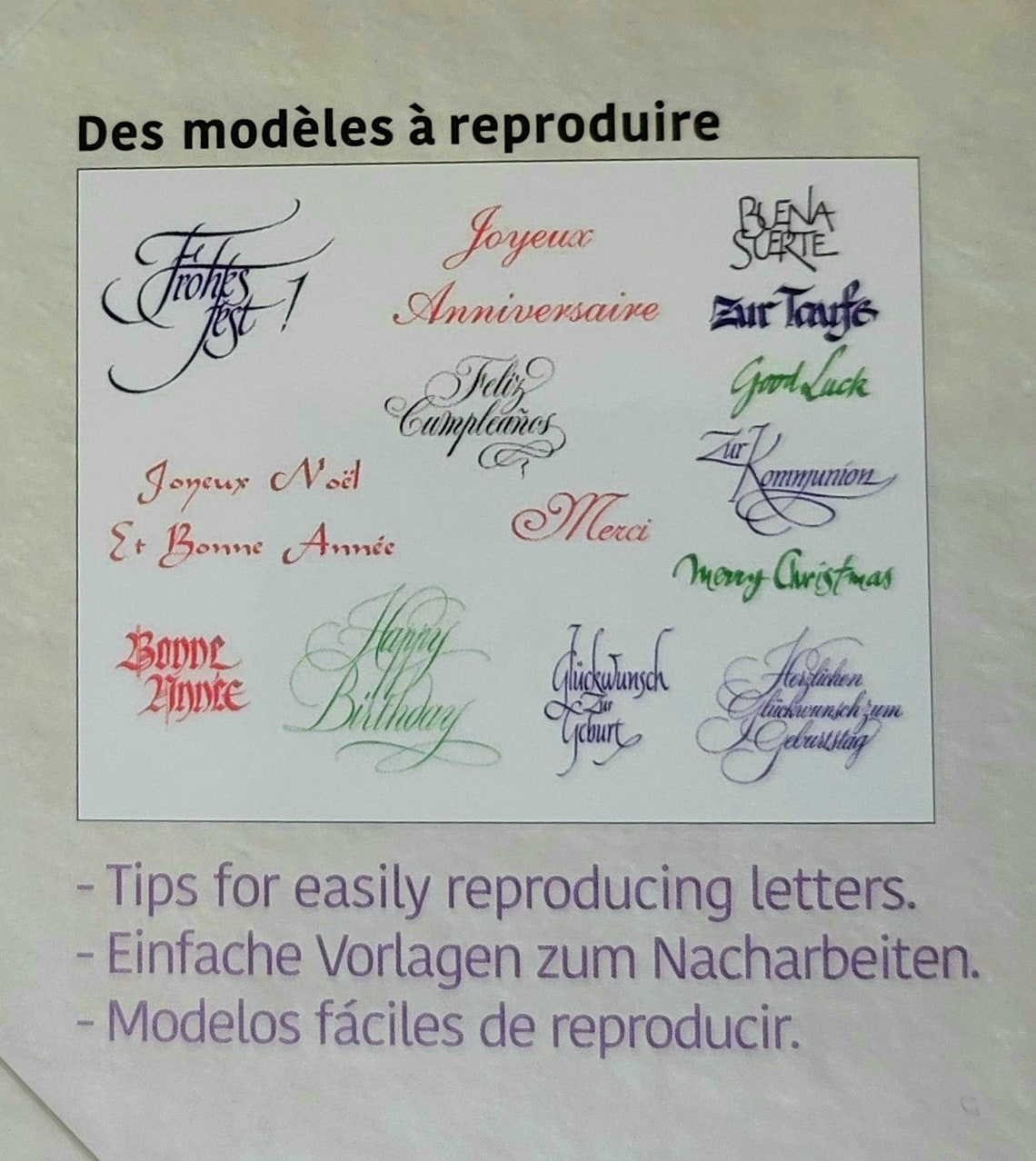 Brause Introduction to Calligraphy Lettering Pad-calligraphy Practice ...