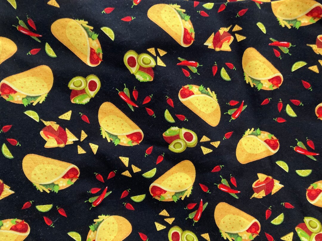 Euro Style OR/ Surgical/ Scrub Cap Yummy Tacos on Black - Etsy