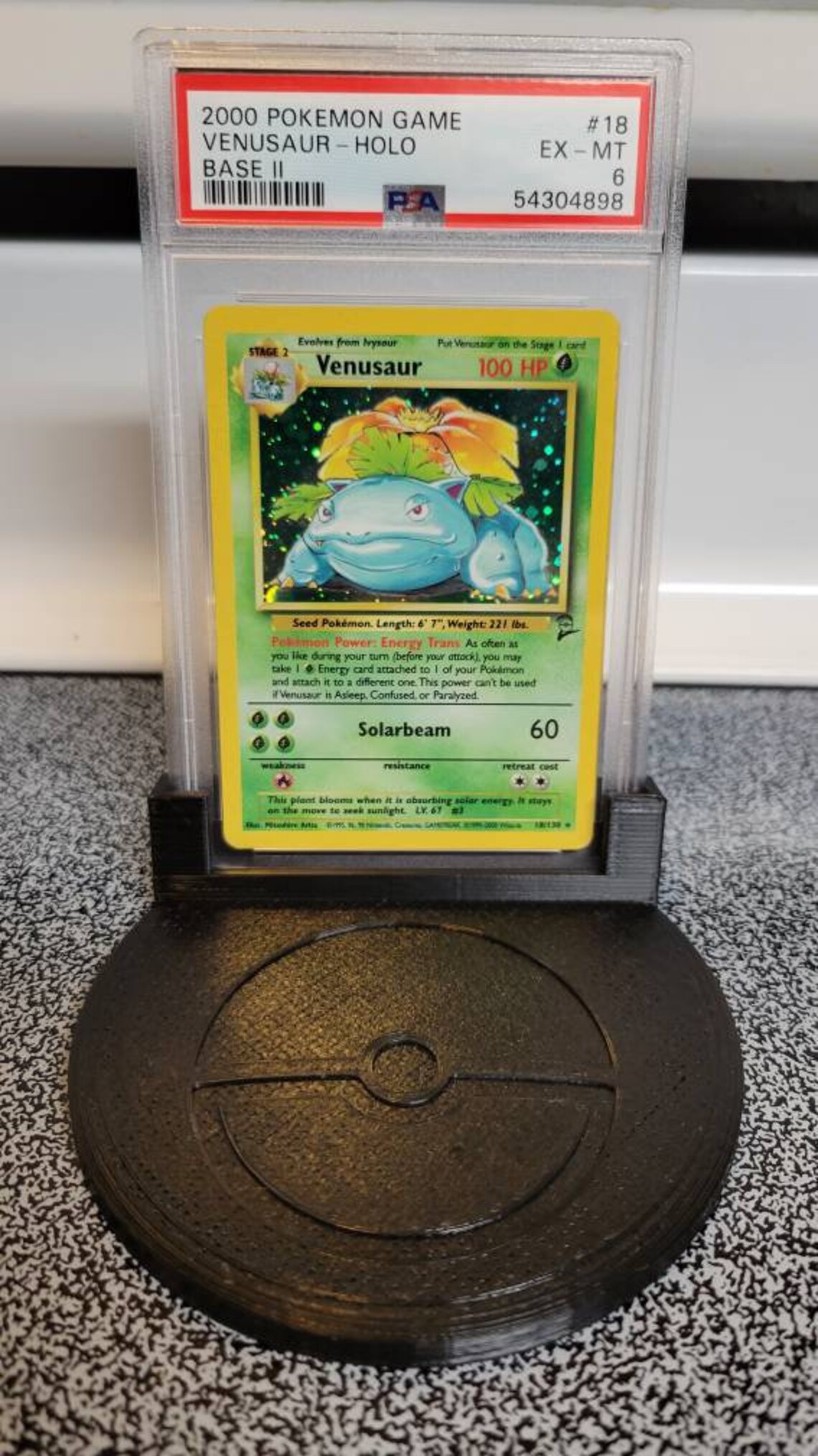 PSA GRADED Card Display Stand Pokemon Pokeball Graphic - Etsy